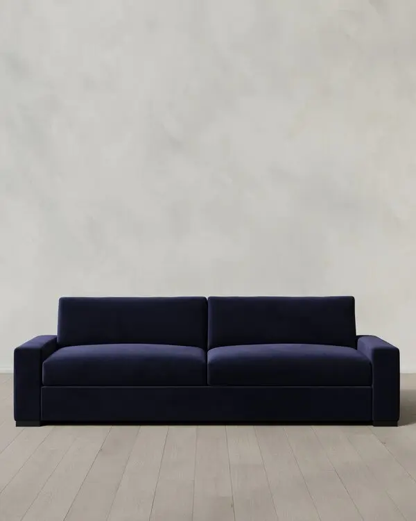 Quince Stillman Performance Velvet Sofa - Midnight