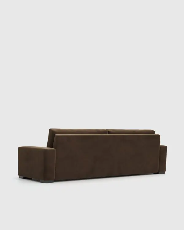 Quince Stillman Performance Velvet Sofa - Sable