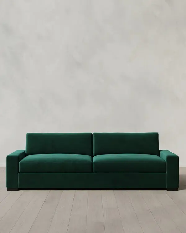 Quince Stillman Performance Velvet Sofa - Spruce