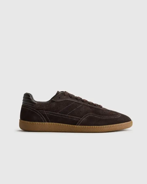 Quince Italian Suede Gum Sole Sneakers - Coffee Bean