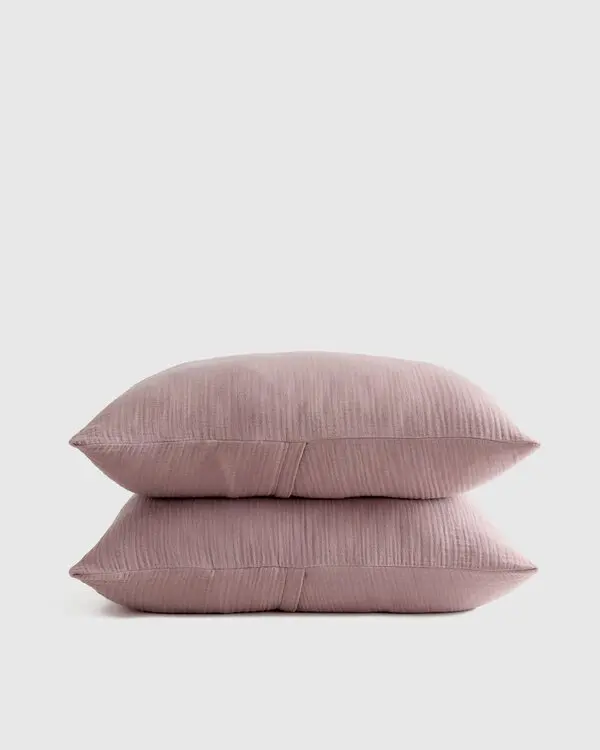Quince Gauze Sham Set - Fig