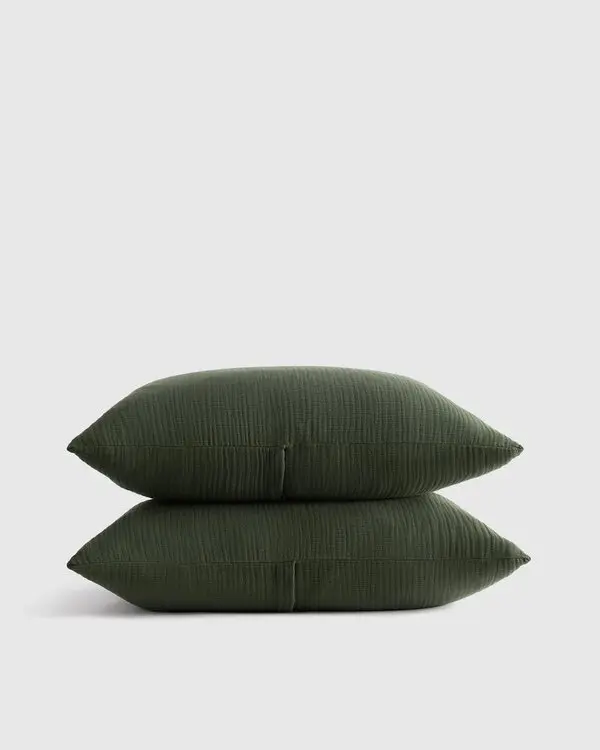 Quince Gauze Sham Set - Pine
