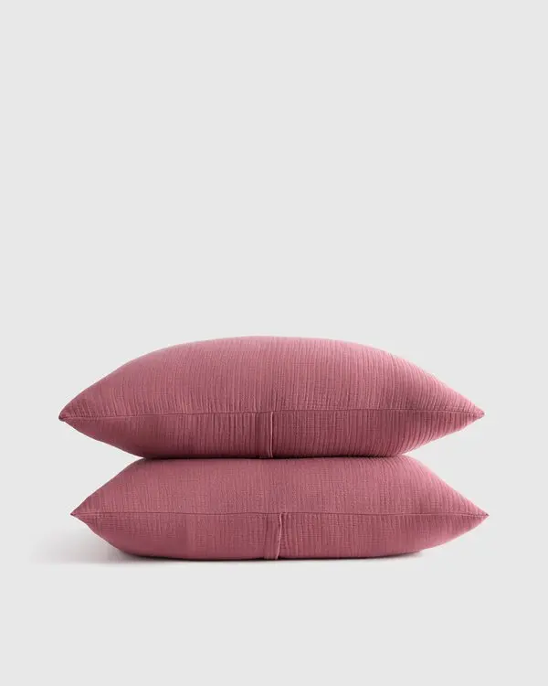 Quince Gauze Sham Set - Plum