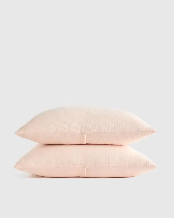 Quince Gauze Sham Set - Soft Pink