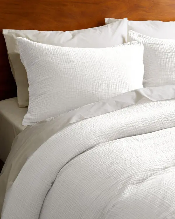 Quince Gauze Sham Set - White