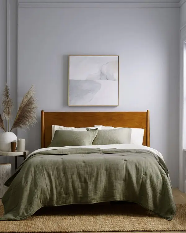 Quince Gauze Dream Quilt Set - Olive