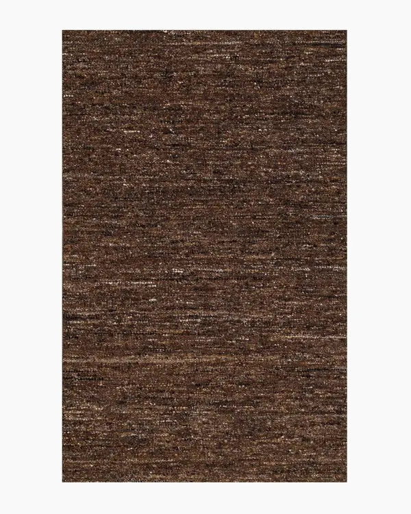 Quince Liam Handwoven Wool Boucle Rug - Brown