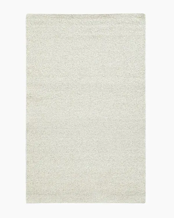 Quince Liam Handwoven Wool Boucle Rug - Ivory