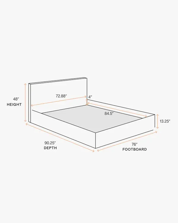 Quince Slipcover Bed In Performance Linen - Ivory