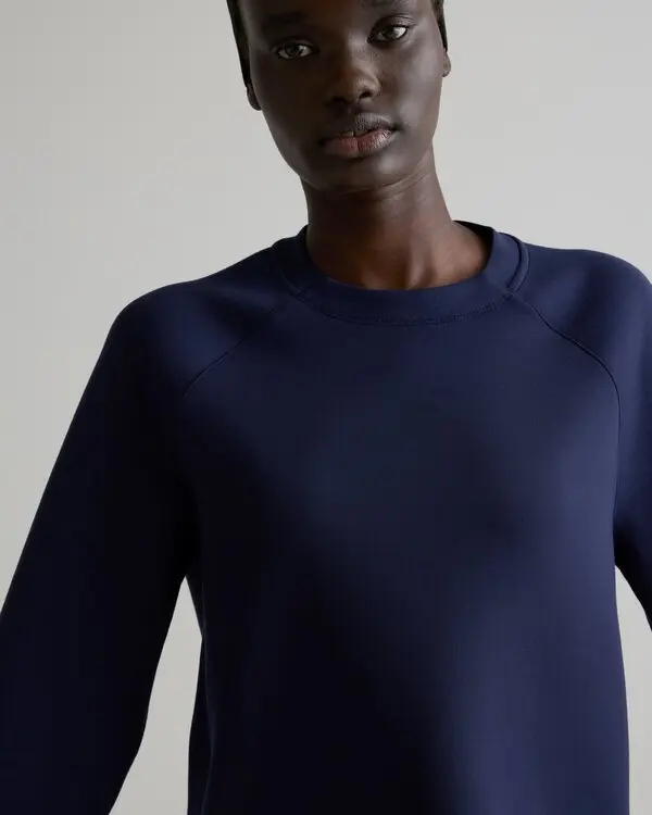 Quince Cloudcomfort Crewneck Sweatshirt - Deep Navy