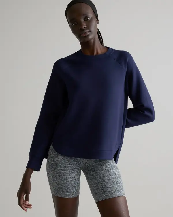 Quince Cloudcomfort Crewneck Sweatshirt - Deep Navy