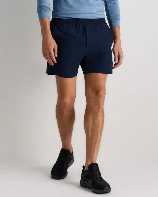 Quince Classic Lined Run Shorts - Deep Navy