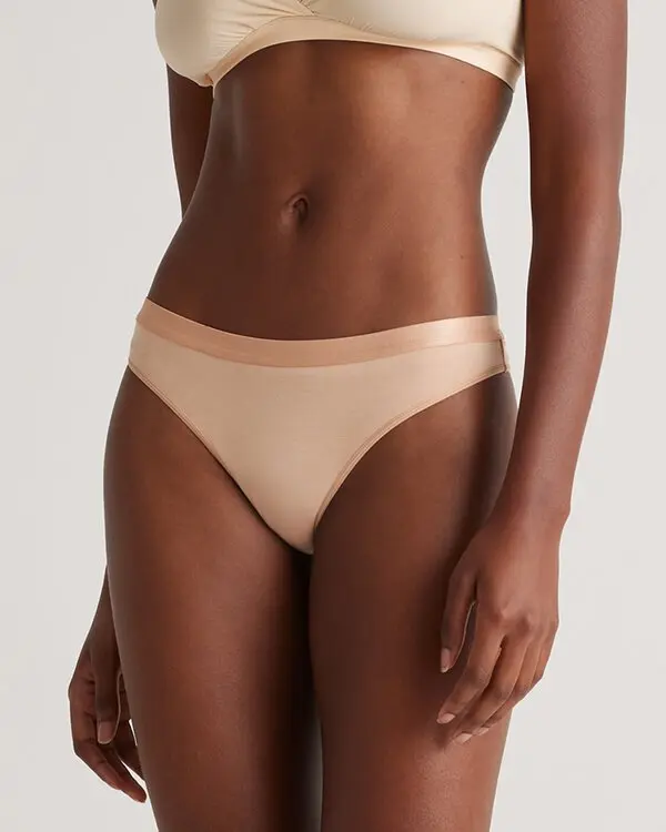 Quince Micromodal Thong - Warm Sand