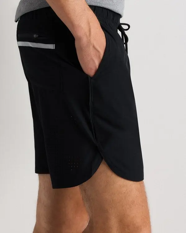 Quince Sweat Tech Training Unlined Shorts - Black