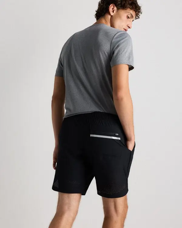 Quince Sweat Tech Training Unlined Shorts - Black