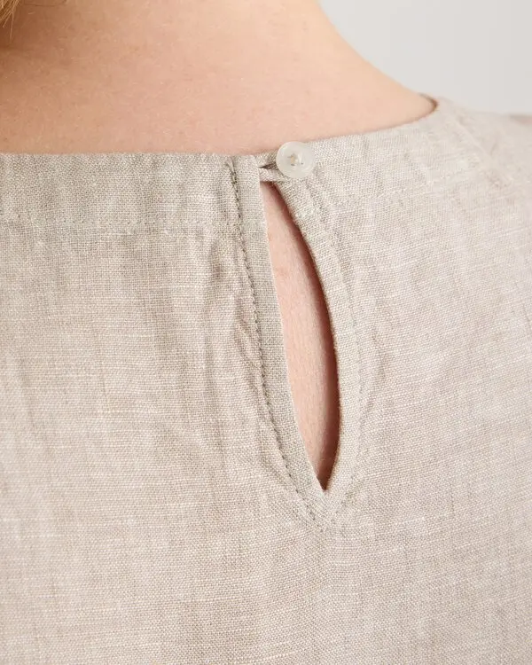 Quince 100% European Linen Tank Top - Flax