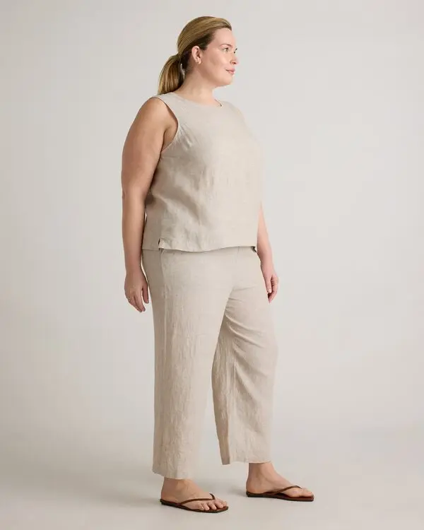 Quince 100% European Linen Tank Top - Flax