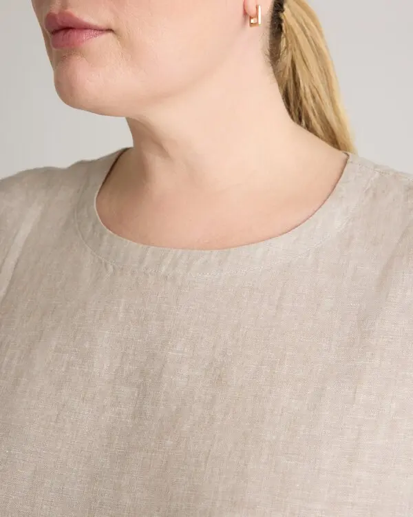 Quince 100% European Linen Tank Top - Flax