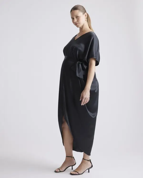 Quince Washable Silk Maternity Dress
