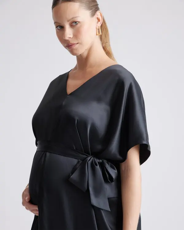 Quince Washable Silk Maternity Dress