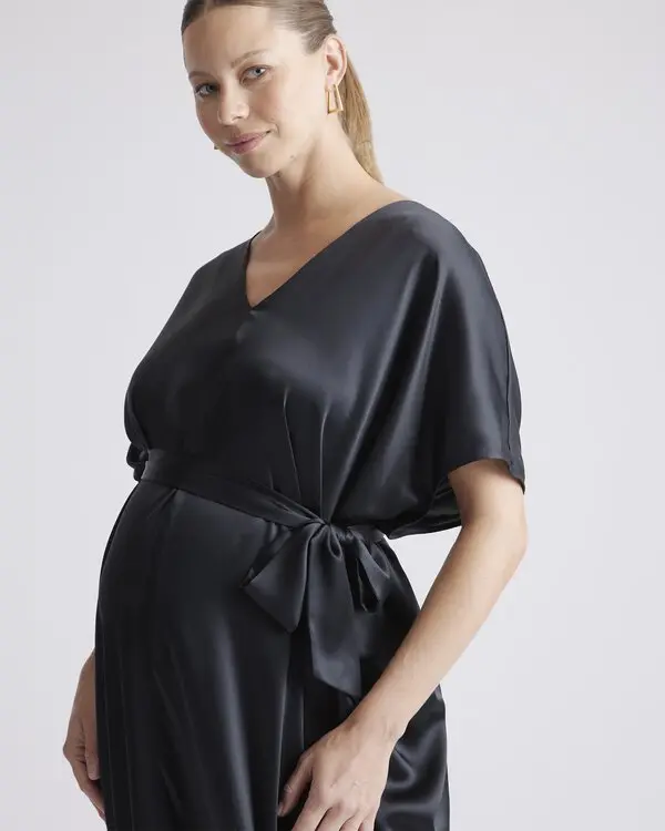 Quince Washable Silk Maternity Dress