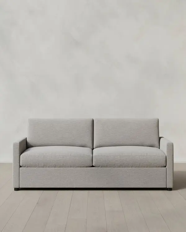 Quince Brennan Sofa In Performance Basketweave - Fog