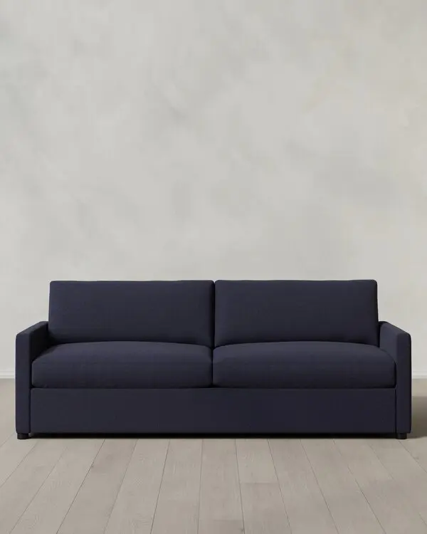 Quince Brennan Sofa In Performance Basketweave - Navy