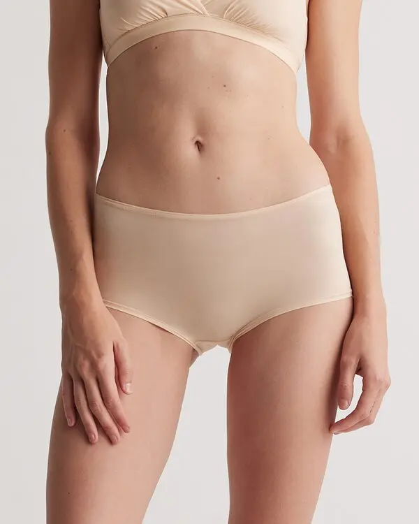 Quince Second Skin Boyshort - Beige