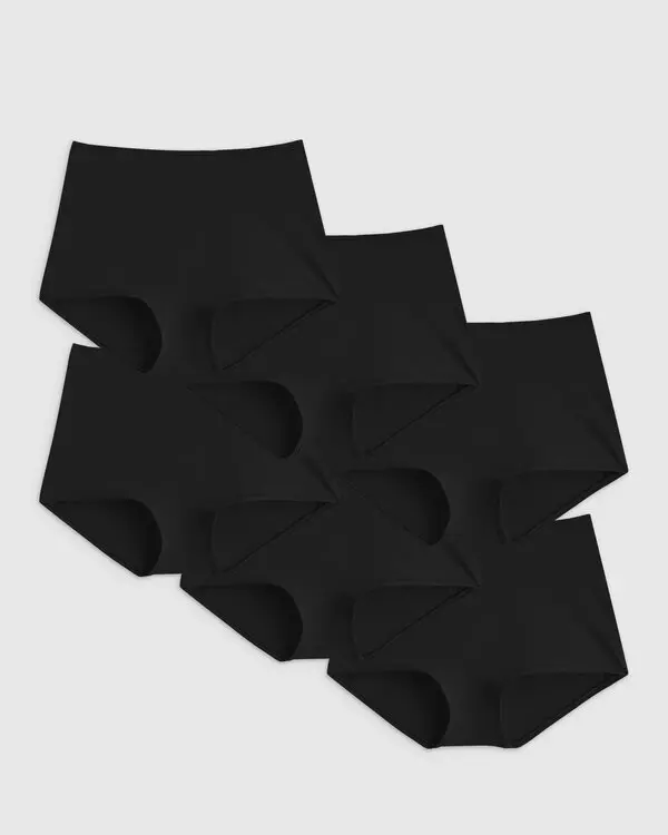 Quince Second Skin Boyshort - Black