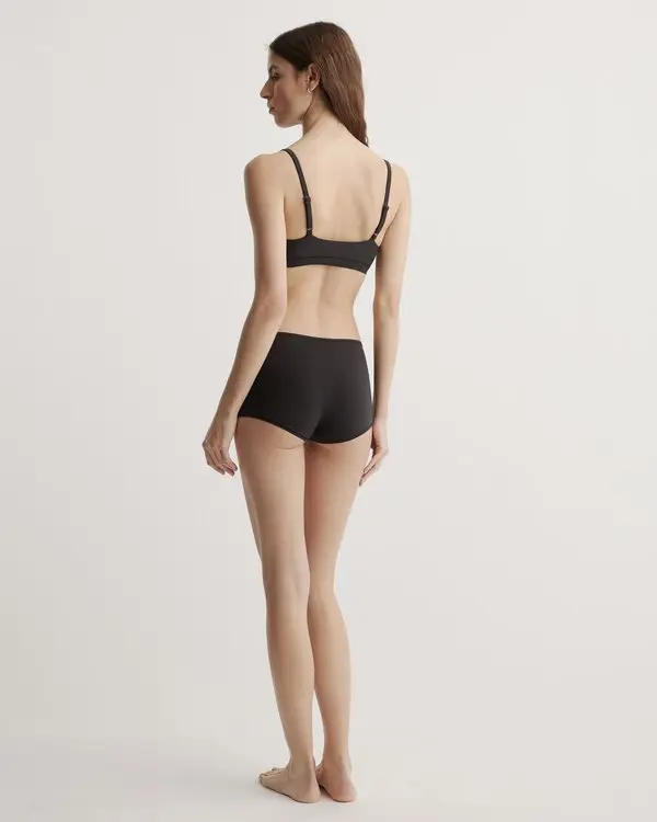Quince Second Skin Boyshort - Black