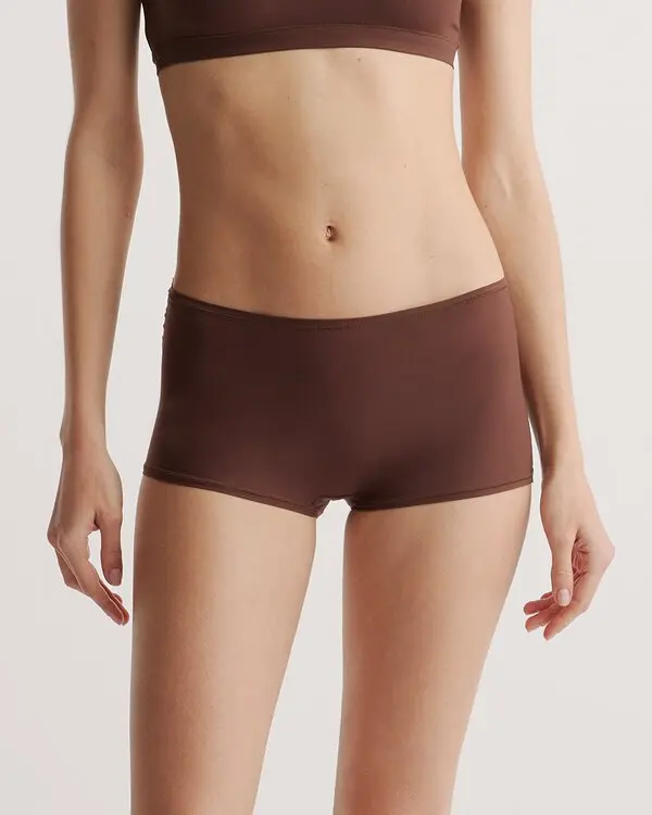 Quince Second Skin Boyshort - Cocoa