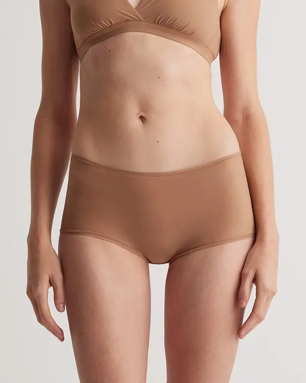 Quince Second Skin Boyshort - Mocha
