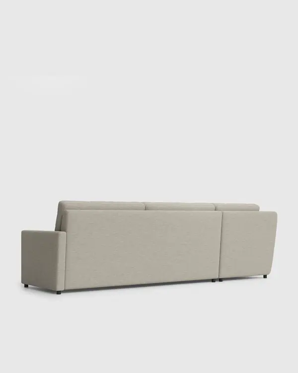 Quince Brennan L Sectional In Performance Basketweave - Flax