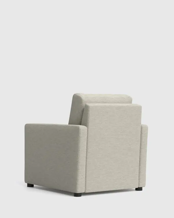 Quince Brennan Accent Chair In Performance Basketweave - Flax