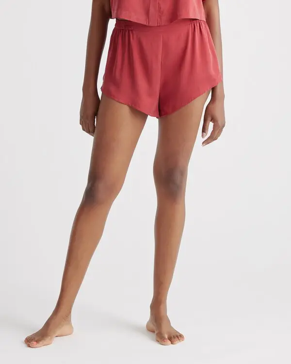 Quince Pajama Shorts - Crimson