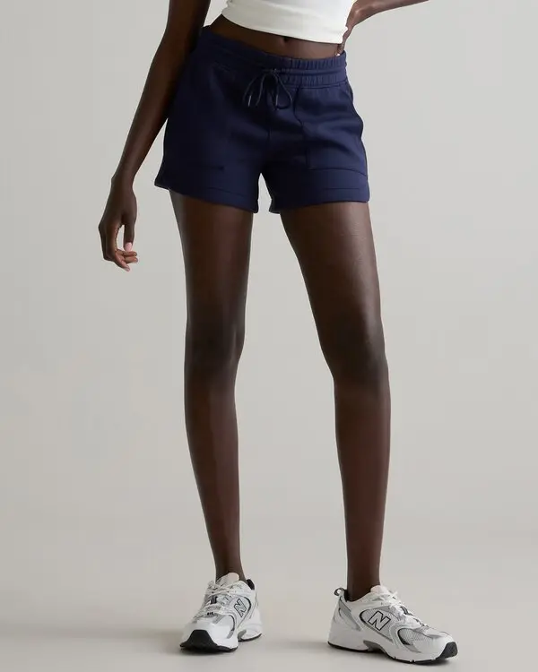 Quince Cloudcomfort High-rise Sweatshort - Deep Navy