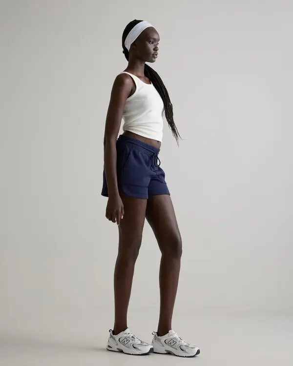 Quince Cloudcomfort High-rise Sweatshort - Deep Navy