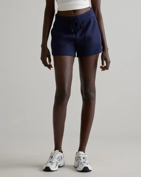 Quince Cloudcomfort High-rise Sweatshort - Deep Navy