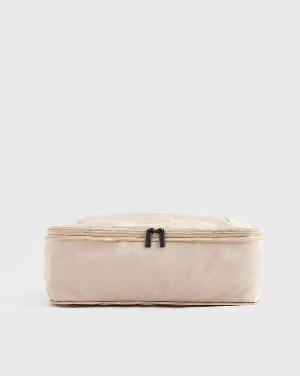 Quince Eco Compression Packing Cubes - Beige