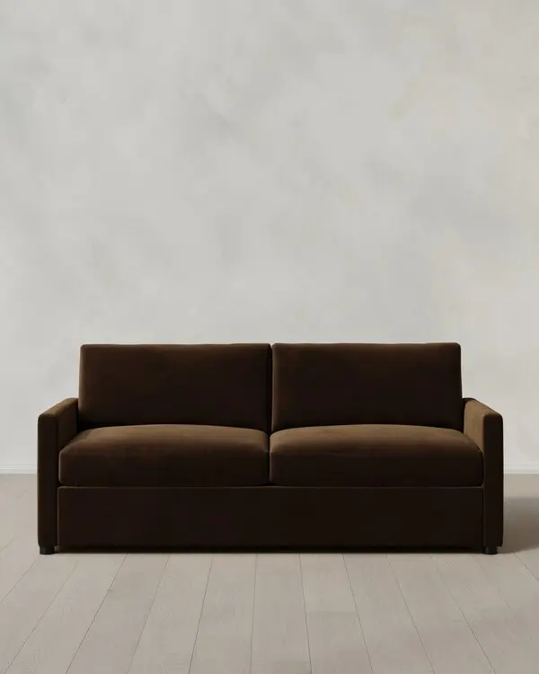 Quince Brennan Sofa In Performance Velvet - Java