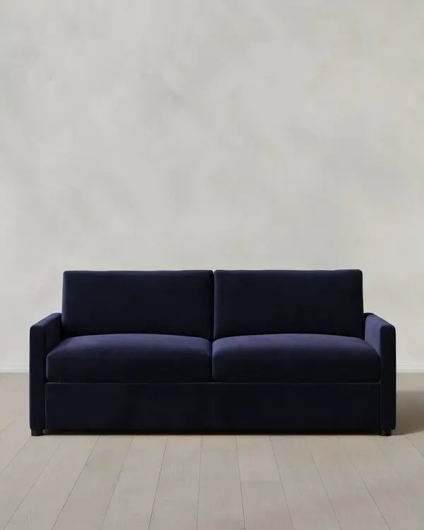 Quince Brennan Sofa In Performance Velvet - Midnight