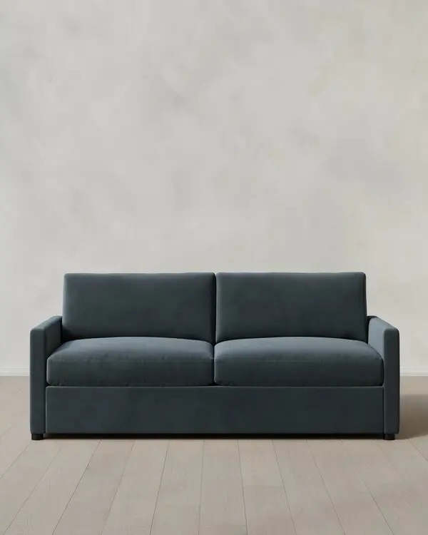 Quince Brennan Sofa In Performance Velvet - Pine