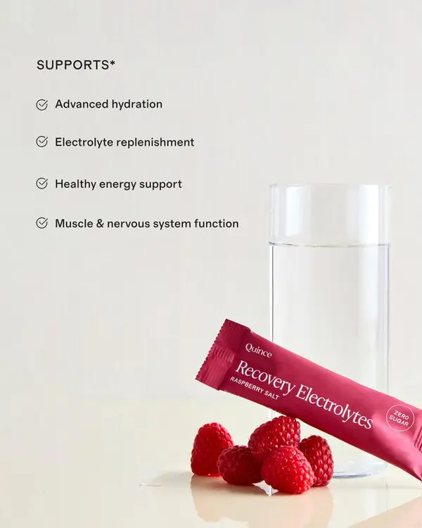 Quince Recovery Zero Sugar Hydration - Raspberry Salt