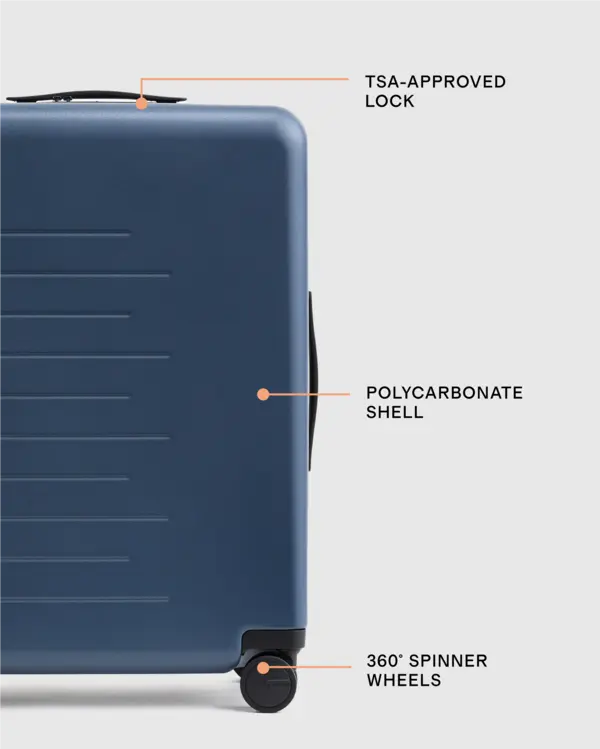 Quince Medium Check-in Suitcase - Navy