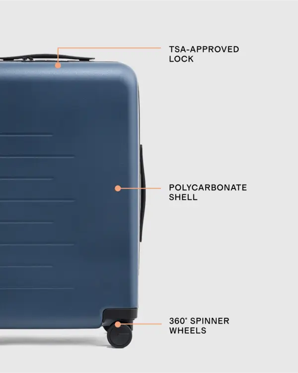 Quince Polycarbonate Carry-on Suitcase - Navy