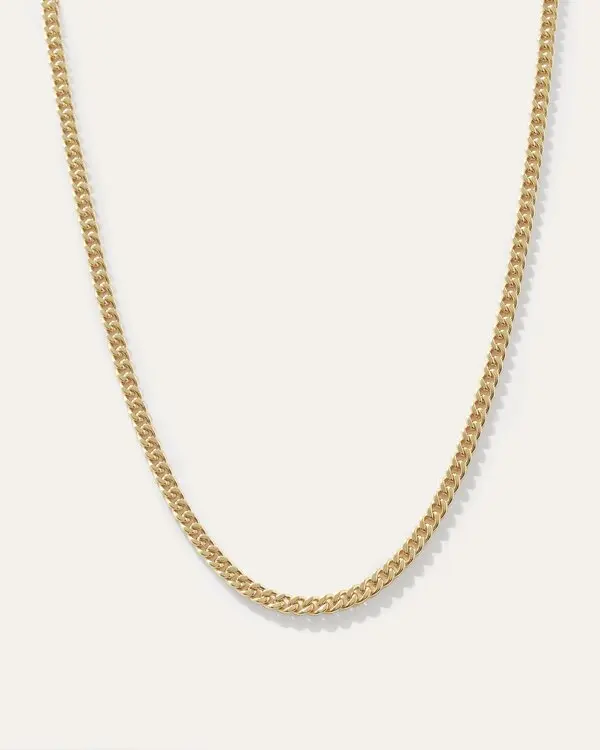 Quince Cuban Curb Chain Necklace - Gold Vermeil