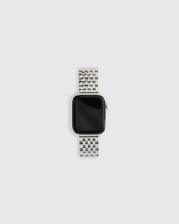 Quince Stainless Steel Bracelet Smartwatch Band - Silver