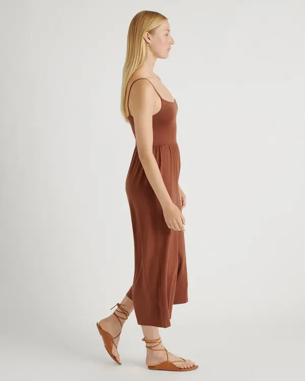 Quince Tencel Jersey Wide Leg Jumpsuit
