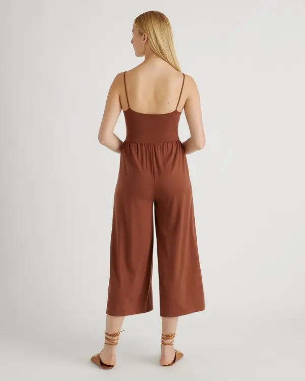 Quince Tencel Jersey Wide Leg Jumpsuit