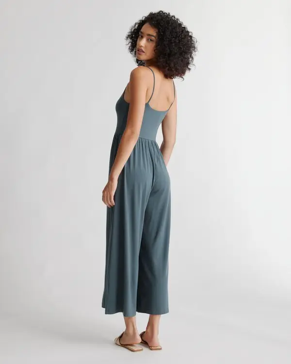 Quince Tencel Jersey Wide Leg Jumpsuit